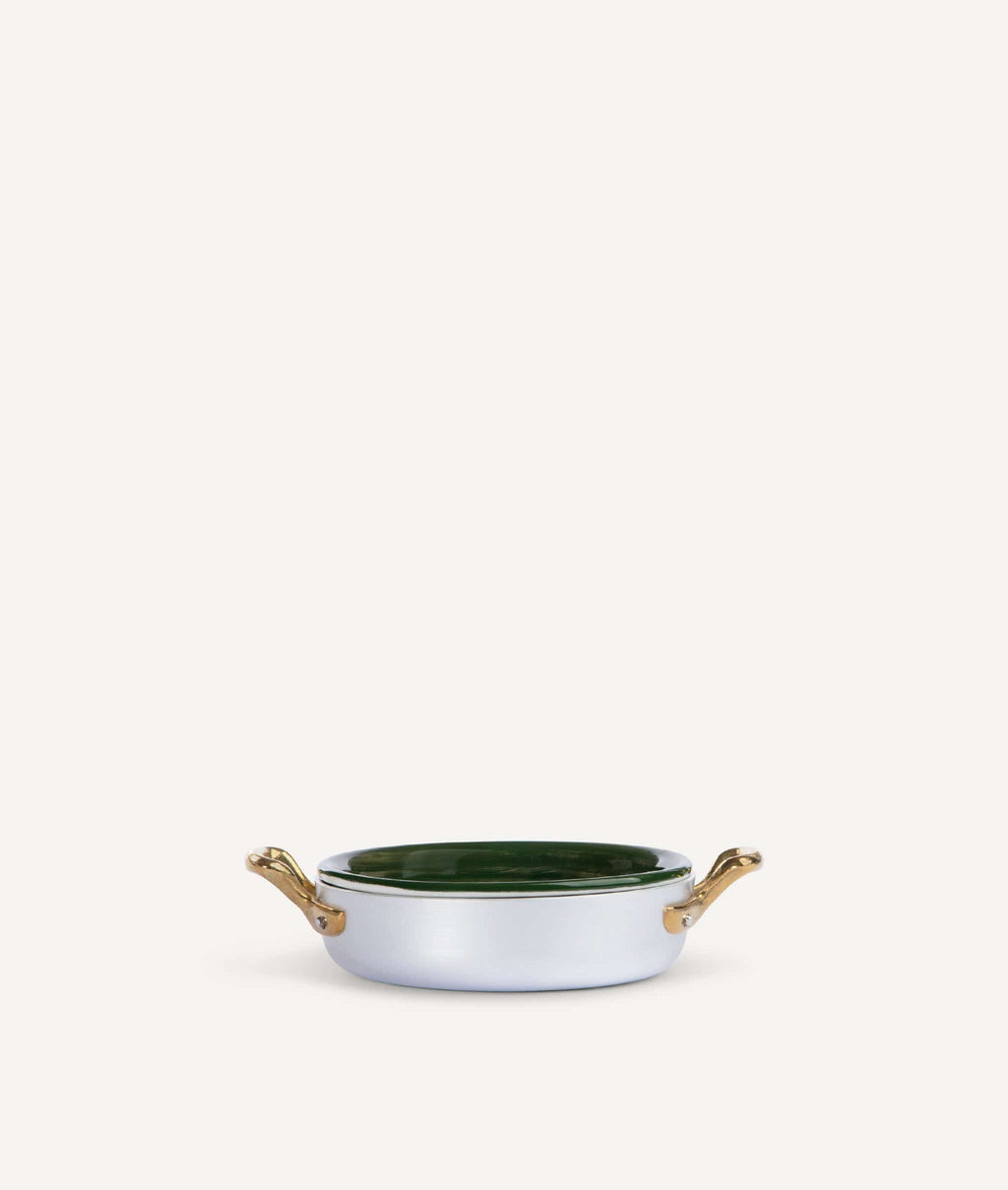 Two handle pan in Aluminium with Porcelain Insert – ETIQL