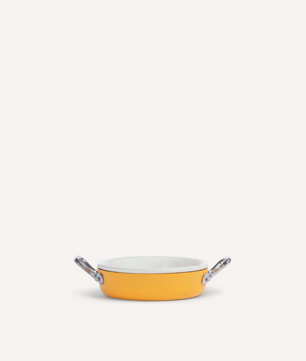 Two handle pan in Aluminium with Porcelain Insert – ETIQL